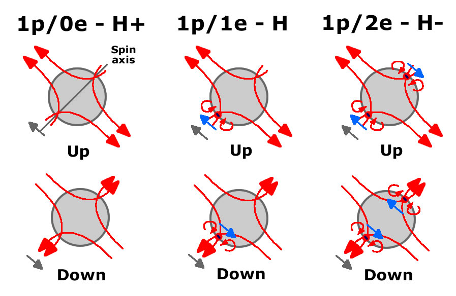 Spin and Magnetic layout of Hydrogen & Bonded Hydrogen